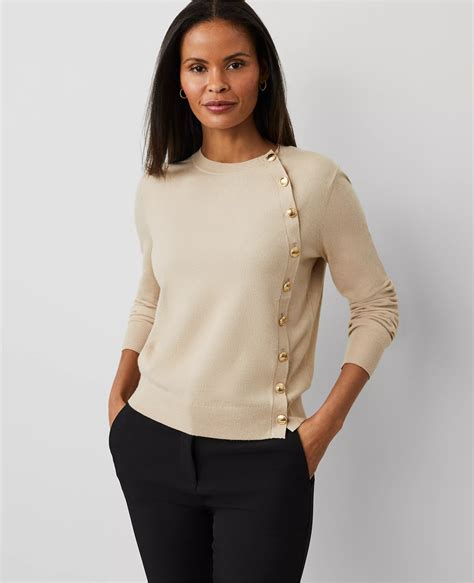 Side Button Sweater