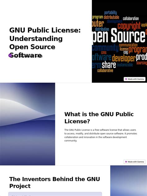 Gnu Public License Understanding Open Source Software Pdf Gnu Open Source