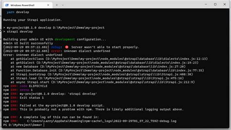 server wasn t able to start properly · issue 14488 · strapi strapi