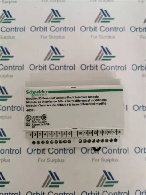 48891 Modified Differential Ground Fault Interface Module Schneider