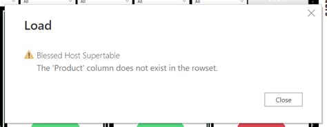 The Product Column Does Not Exist In The Rowset Microsoft Fabric Community