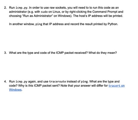 Solved Icmp Py Usr Bin Env Python Import Socket Import Chegg