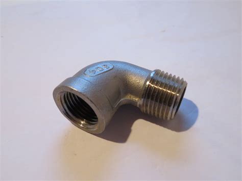 Stainless Steel 90° Elbow Female 12 Inch Npt X Male 12 Inch Npt