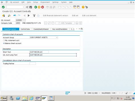 Acct Group Sold To Party 0001 Uses Ext No Assignment Specify An Account Number LearntoSap Com
