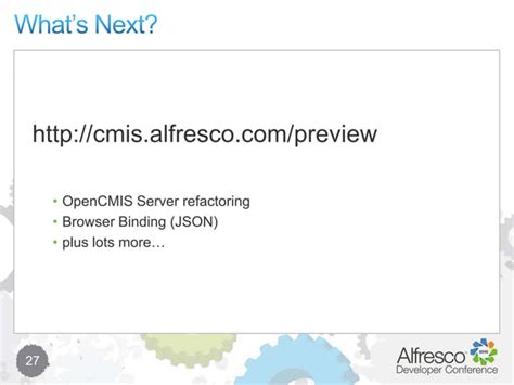 Alfresco Cmis Ppt