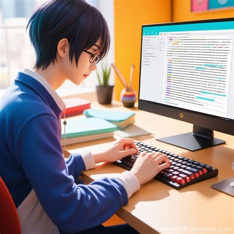 A Person Writing A Prompt For Chatgpt On A Computer We Must See The Typing And On The Screen We