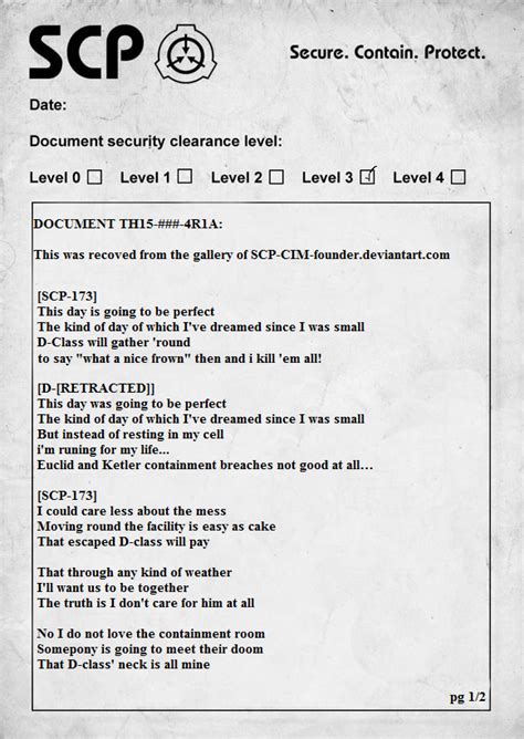 scp containment breach documents