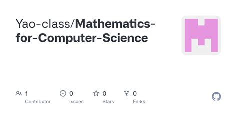 GitHub Yao Class Mathematics For Computer Science
