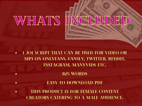 Findom Script JOI Edging NSFW Adult Content Creators Onlyfans Ideas OF Tips Femdom Ppv Fan