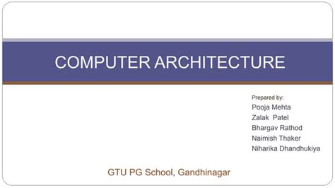 Computer Organization And Architecture Ppt