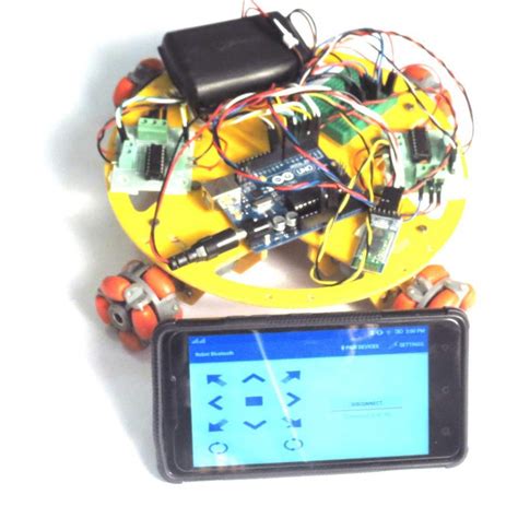 Buy Bluetooth Controlled OMNI DIRECTIONAL ROBOT Arduino