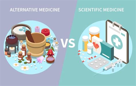 Premium Vector Alternative Medicine Isometric Composition With Two Round Compositions