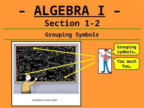 Ppt Algebra I Section 1 2 Grouping Symbols Grouping Symbols Too