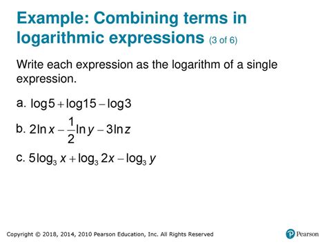 5 5 properties of logarithms 1 of 3 ppt download