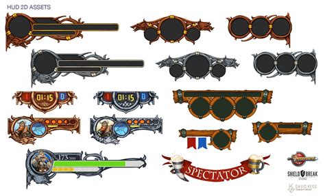 bierzerkers ui hud development david kegg on artstation at