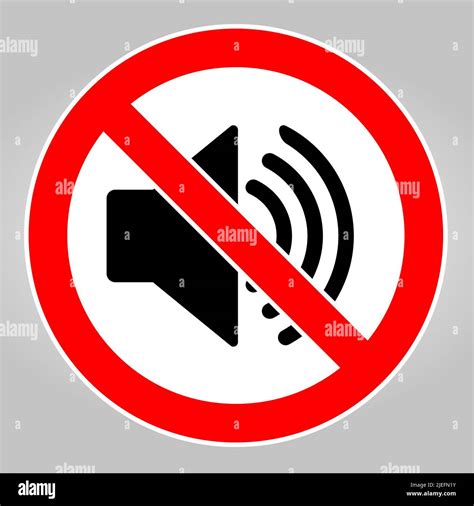 Do Not Make A Loud Noise No Speaker No Sound Icon Stock Vector Image Art Alamy