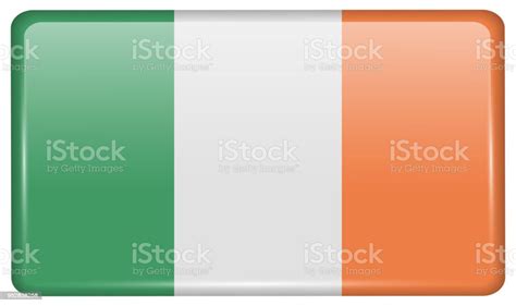 반사 빛으로 냉장고에 자석의 형태로 아일랜드 플래그입니다 벡터 0명에 대한 스톡 벡터 아트 및 기타 이미지 0명 공단 국기 Istock