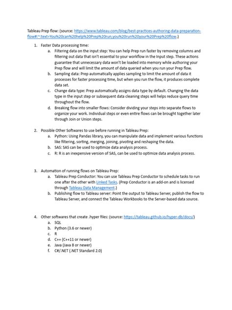 Tableau Prep Flow Tips Pdf