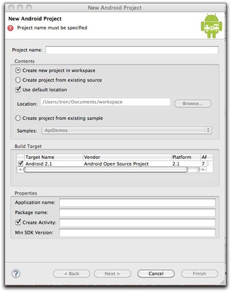 Antipasto Hardware Blog Writing Hello World On The Android With Eclipse