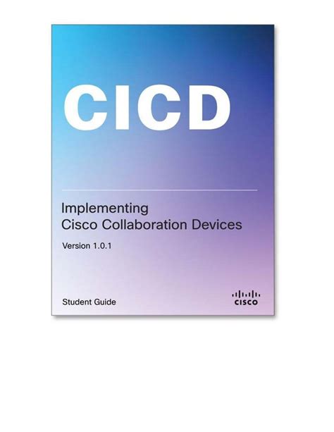 Cisco CICD Implementing Cisco Collaboration Devices Ebook PDF Study Guide Etsy