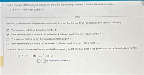 Solved Use the Principle of Mathematical Induction to show | Chegg.com