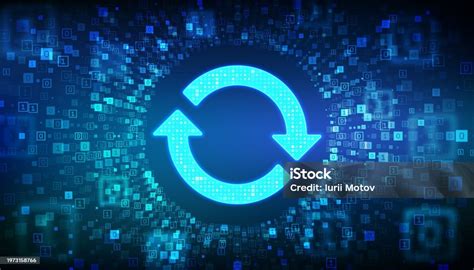 Ilustración De Update Software Synchronization Icon Upgrade Computer Program Version Concept