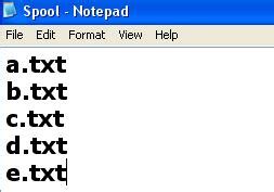 Solved How To Spool File Names Into A Text File In Windows DOS Based Script File Experts