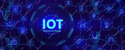 Premium Vector Iot Technology Digital Banner For Internet Of Things Or Smart Home Device