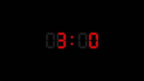 Digital Countdown Clock Timer In One Minute Or 60 Seconds To Zero
