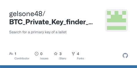Github Gelsone48btcprivatekeyfinderpython3tkinter Search For A