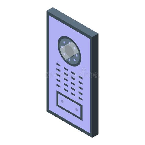 Video Intercom Icon Isometric Vector Stock Illustration Illustration