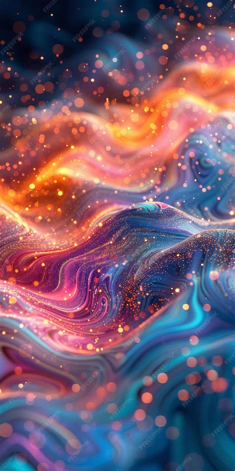 Premium Photo Colorful Abstract Background With A Smooth Liquidlike Surface