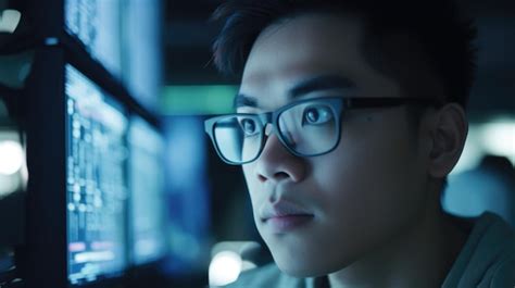 Premium Photo Computer Engineer Male Asian Young Adult Developing
