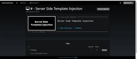 Server Side Template Injection Write Up Vulnmachines By Vulnmachines