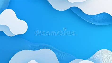 Abstract Blue And White Wavy Background Creating Dynamic Visual Interest With Its Flowing Lines