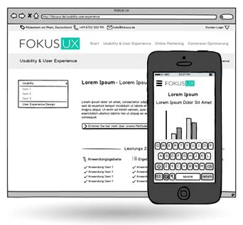 Mit Wireframes Prototyping Zu Guter Usability User Experience UX FOKUS UX