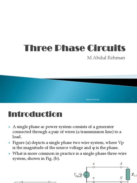 Analysis Of Single Phase And Three Phase Power Systems Pdf