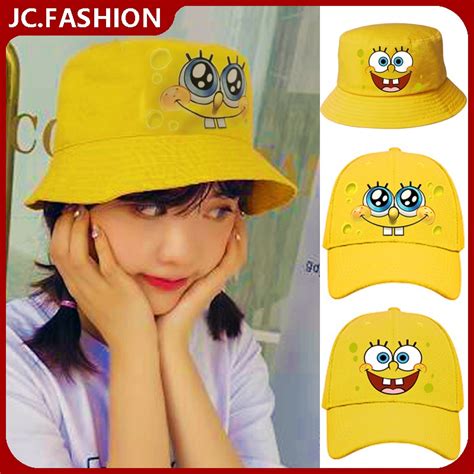 Spongebob Squarepants Cap Adult Size Playful Style Casual Baseball Cap Shopee Philippines