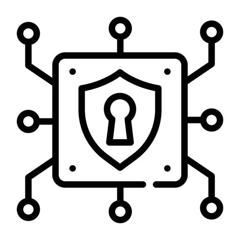 An Outline Icon Design Of Microprocessor Vector Art At Vecteezy