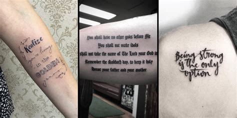 32 Quote Tattoo Ideas Everyone Should Consider Tattooblend