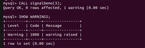 Mysql Raise Error With Signal Mysqlcode