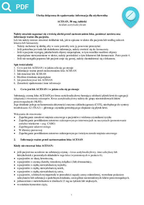 Acesan Cena I Dostępność W Aptekach Internetowych I Stacjonarnych