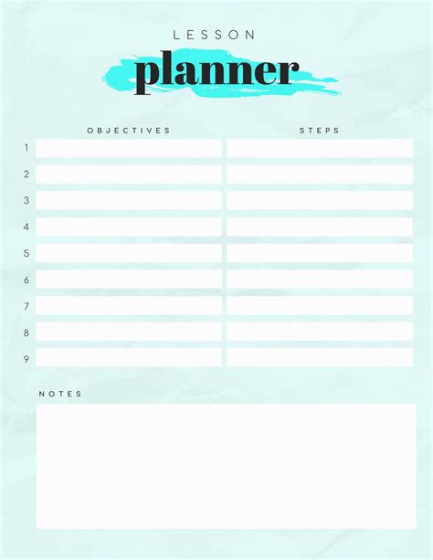 Planner Class 10 사용자 지정 가능 Planner 템플릿 Shutterstock