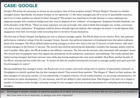 Solved Google S PiLab Has The Autonomy To Choose Its Own Chegg