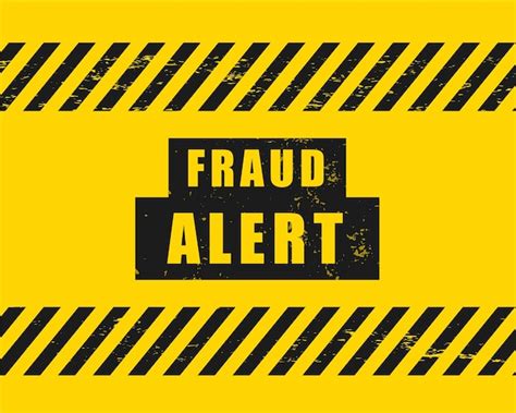 Fraud Alert Warning Background To Avoid Financial Scam Or Crime Free