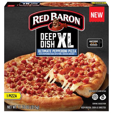 Red Baron Deep Dish Xl Ultimate Pepperoni Frozen Pizza Same Day