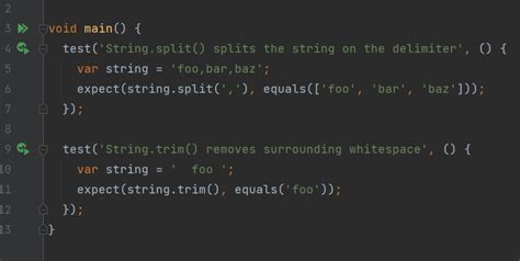 Gutter Icons For Running Tests Should Not Appear In Dart Projects