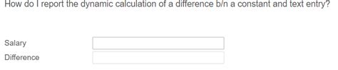 How Do I Report The Dynamic Calculation Of A Difference Bn A Constant