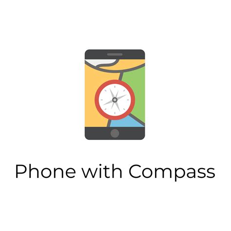 Trendy Phone Compass 14455033 Vector Art At Vecteezy