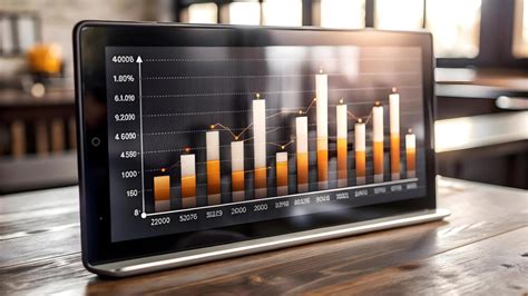 3d Glossy Chart Interface Displaying Performance Metrics For Operational Management Premium Ai